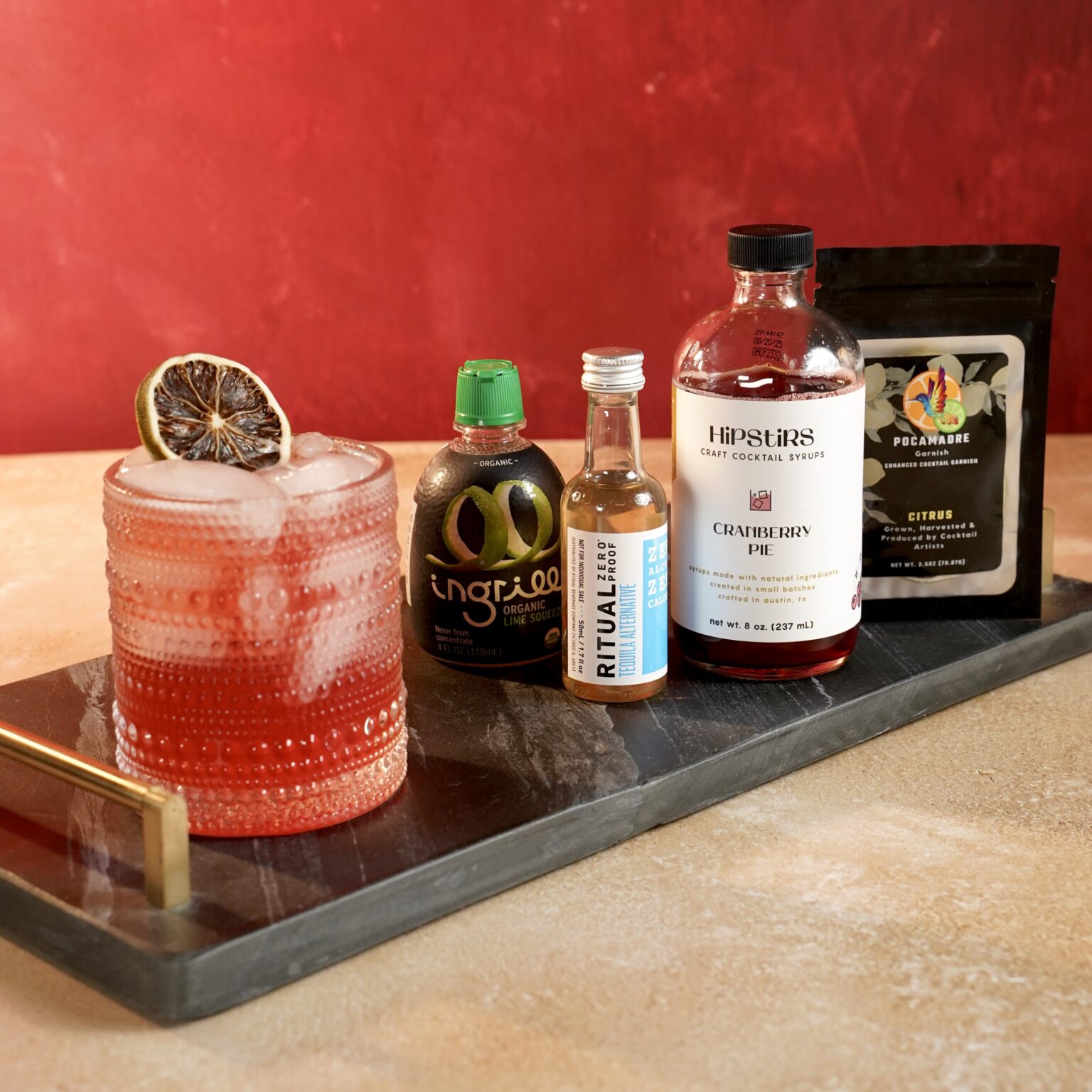 Cranberry Pie Margarita Mocktail Kit - Hipstirs Craft Cocktails